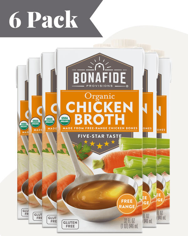 6 Pack Organic Chicken Broth